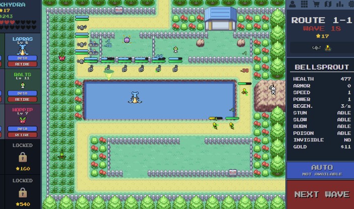 Pokepath TD - Play Pokepath TD On Escape Road 2